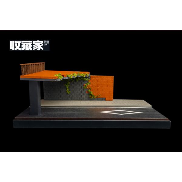 在庫状況：在庫僅少/2026年05月 発売/※画像はイメージです。実際の商品とは異なる場合がございます。収蔵家 1/64 都市情景 高架下道路 クリアケース付 です。