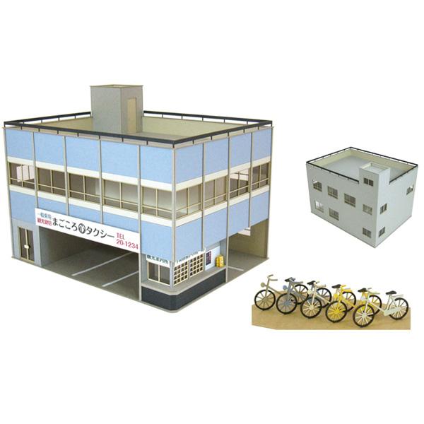 在庫状況：お取り寄せ/お届け：12月中旬/2016年08月 発売/※画像はイメージです。実際の商品とは異なる場合がございます。さんけい 1/80 情景シリーズ タクシー営業所です。
