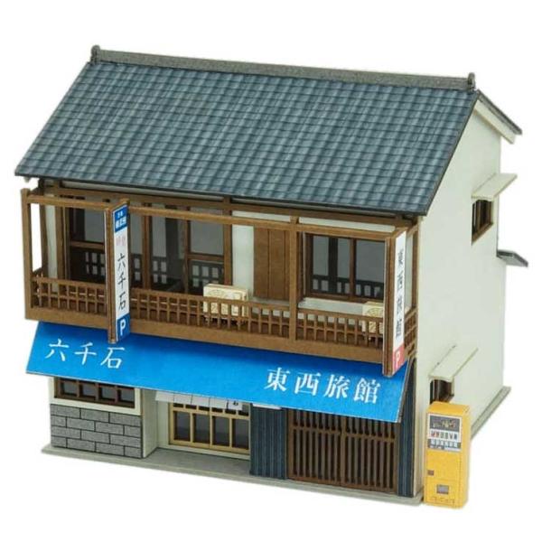 在庫状況：お取り寄せ/お届け：2〜3週間/2022年10月 発売/※画像はイメージです。実際の商品とは異なる場合がございます。さんけい 1/150 なつかしのジオラマシリーズ 旅館です。