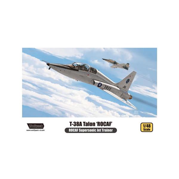 在庫状況：お取り寄せ/◆2023年01月 発売/※画像はイメージです。実際の商品とは異なる場合がございます。ウルフパック 1/48 T-38A タロン ROCAF (リニューアル版) です。
