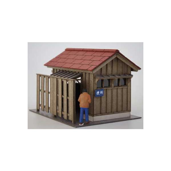 在庫状況：お取り寄せ/お届け：1〜2ヶ月/2022年11月 発売/※画像はイメージです。実際の商品とは異なる場合がございます。※人形は付属しません。梅桜堂のペーパーキットストラクチャー、便所小屋 A【1/83スケール】です。