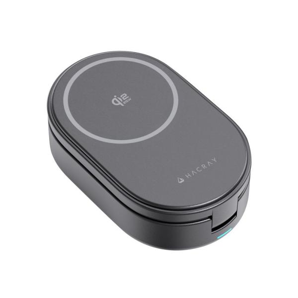 在庫状況：在庫僅少/2026年02月 発売/※付属の充電ケーブルで充電してください。※画像は使用イメージです。※画像は一部別色を使用しています。◆Qi2.2 最大25W 超急速ワイヤレス充電◆折りたたみ式　手のひらサイズ◆独自の放熱設計/[...