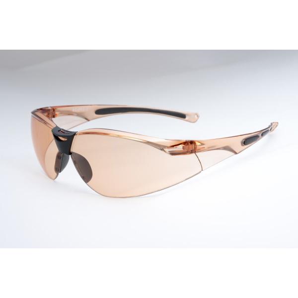 在庫状況：お取り寄せ/2024年11月 発売/◆アイケアグラス EC-03 スポーティータイプ(ラウンドシェイプ)◆掛けた感し＆#12441;のないような軽さを実現!◆ピッタリガードタイプ/[EC03C2BROWN]