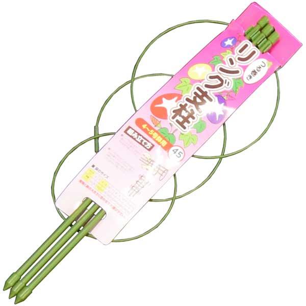 在庫状況：お取り寄せ/お届け：約1週間/◆つるもの植物用の支柱です。朝顔、クレマチスなどつる性植物に。◆4〜5号鉢用・支柱の高さ45cm。◆長時間の使用に耐える特殊金属バネであらゆる植物をサポートします。/[36926シンセイ]
