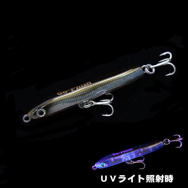 在庫状況：お取り寄せ/◆ゴーフィッシュカスタム極上カラーメバルほかライトゲーム定番のリップレススティックミノーピットスティックSPI47・サイズ：47mm・重さ：3g/[SPI47GP2020U11]