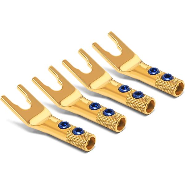 在庫状況：お取り寄せ/2022年12月 発売/◆銀メッキ下地に厚肉24K金メッキを施したオーディオ用プラグ◆多種多様な組み合わせの中から音質、耐久性共に最良の結果となった(純銀+厚肉24K金メッキ)◆挿入ケーブル径は、最大4mm(5.5sq...