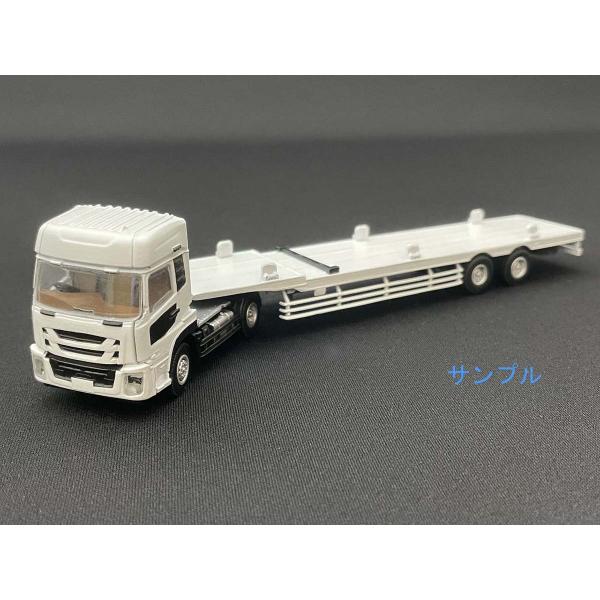 在庫状況：お取り寄せ/2025年05月 発売/※画像はイメージです。実際の商品とは異なる場合がございます。※コンテナは付属しません。京商×カツミ 1/80 ISUZU GIGA＋鉄道コンテナ積載用セミトレーラーです。