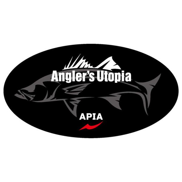 在庫状況：在庫僅少/◆APIAの新作ステッカーです。◆スズキが水面から背ビレを出し、TOP(水面)にいる小魚をLOCK ONして(狙いを定めて)いる姿をモチーフにしました。◆耐水性があり屋外での使用や水に濡れてしまう場所でも使える万能素材で...