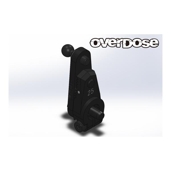 在庫状況：在庫僅少/2024年08月 発売/※画像はイメージです。実際の商品とは異なる場合がございます。OVERDOSE JT アルミダイレクトサーボホーンType-2(ブラック/フタバ用) です。