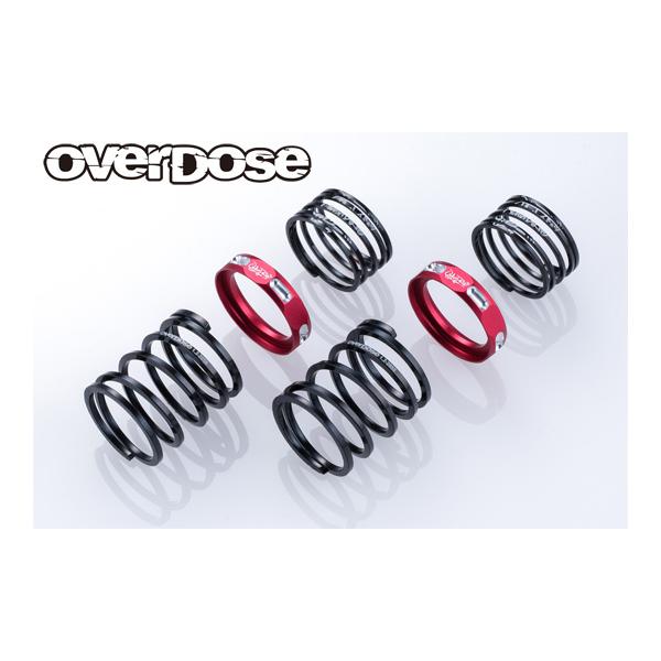 在庫状況：在庫僅少/2025年12月 発売/※画像はイメージです。実際の商品とは異なる場合がございます。OVERDOSE 4Edge ツインスプリング 1.2-2055 (線径 1.2、5.5巻、自由長20mm、HSP付/2pcs/レッド)...