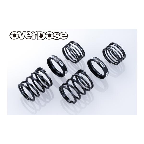 在庫状況：在庫僅少/2025年12月 発売/※画像はイメージです。実際の商品とは異なる場合がございます。OVERDOSE 4Edge ツインスプリング 1.2-2060 (線径 1.2、6.0巻、自由長20mm、HSP付/2pcs/ブラック...