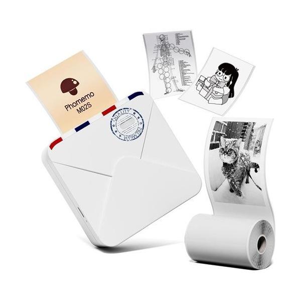在庫状況：お取り寄せ/2024年04月 発売/◆Phomemoのラベルプリンター(M02S)は、活用性の高いコンパクトなモバイルプリンターです。◆【無料でダウンロードできる多機能アプリ(Phomemo)でラベルのデザインをすることができます...