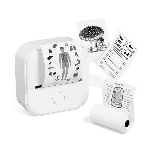 在庫状況：お取り寄せ/2024年04月 発売/◆Phomemoのラベルプリンター(T02)◆ミニポータブル感熱式プリンター◆【無料でダウンロードできる多機能アプリ(Phomemo)でラベルのデザインをすることができます】◆【かわいいデザイン...