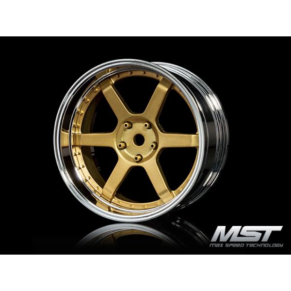 在庫状況：在庫僅少/2025年12月 発売/※画像はイメージです。実際の商品とは異なる場合がございます。ABCホビー 106 832107GD S-GD 106 オフセット可変ホイール　4ヶ入り です。