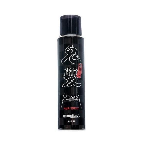 在庫状況：お取り寄せ/お届け：6月上旬/※仕様及び外観は改良のため予告なく変更される場合がありますので、最新情報はメーカーページ等にてご確認ください。鬼髪ヘアスプレー黒鬼No.8　通称：黒鬼・そのセット力はまさに鬼のごとし・ハガネようにカタ...