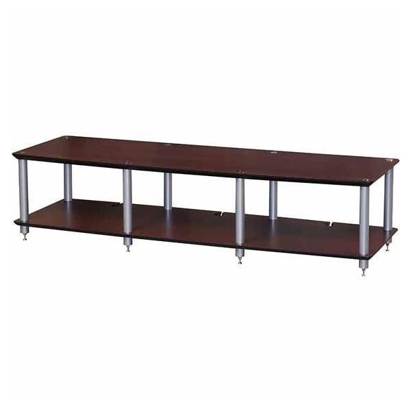 在庫状況：お取り寄せ/※こちらの商品はお客様組み立て品となります。　配達時に組立作業をご依頼の場合、別途有料にて承ります。　組み立てを依頼される場合は、ご注文時にお申し付け下さい。ダークチェリー棚板・シルバーポール仕様/[AI22DS]