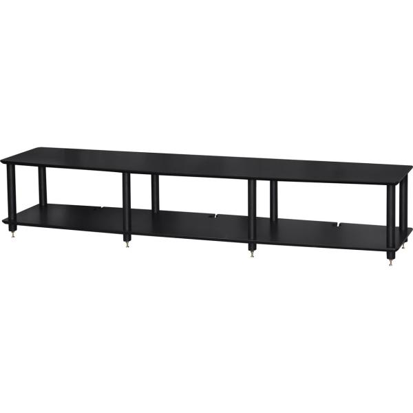 在庫状況：お取り寄せ/※こちらの商品はお客様組み立て品となります。　配達時に組立作業をご依頼の場合、別途有料にて承ります。　組み立てを依頼される場合は、ご注文時にお申し付け下さい。ブラック棚板・ブラックポール仕様/[AV200BB]