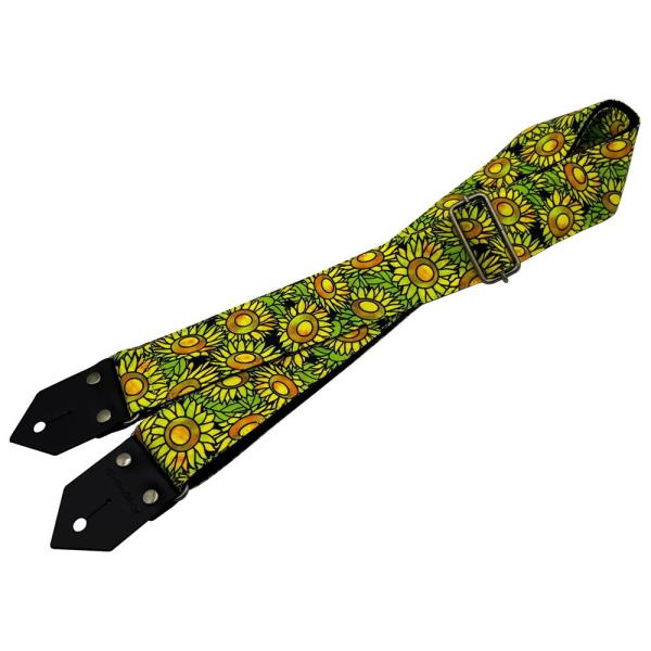 在庫状況：お取り寄せ/3日〜5日で出荷/◆より多くの本体カラーに似合う黒背景の配色とステンドグラスを思わせる雰囲気のデザインと色味◆単なるカワイイ花柄では無く、SpiceNoteらしい“カッコカワイイ”ストラップ◆カラー：【Sunflowe...