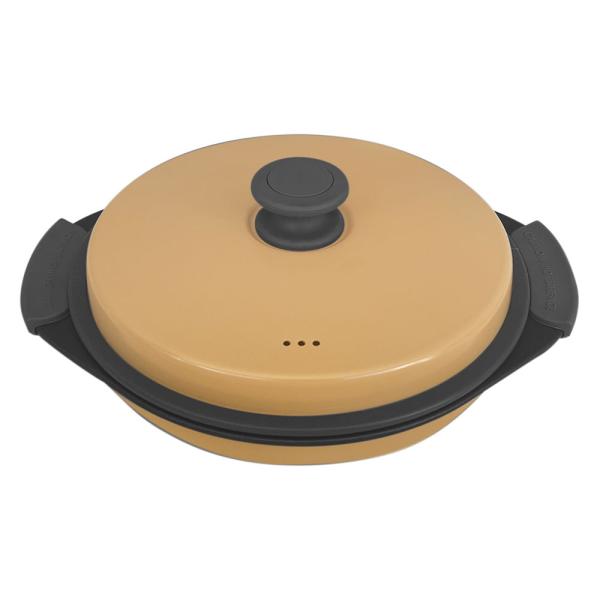 在庫状況：お取り寄せ/◆レンジで焼ける特殊素材を使ったレンジ専用調理鍋。◆食材をセットしてレンジに入れるだけでおかずがもう一品!◆(焼く・蒸す・煮る)の料理が電子レンジで手軽にできます。/[SA037BGサクセスアジア]