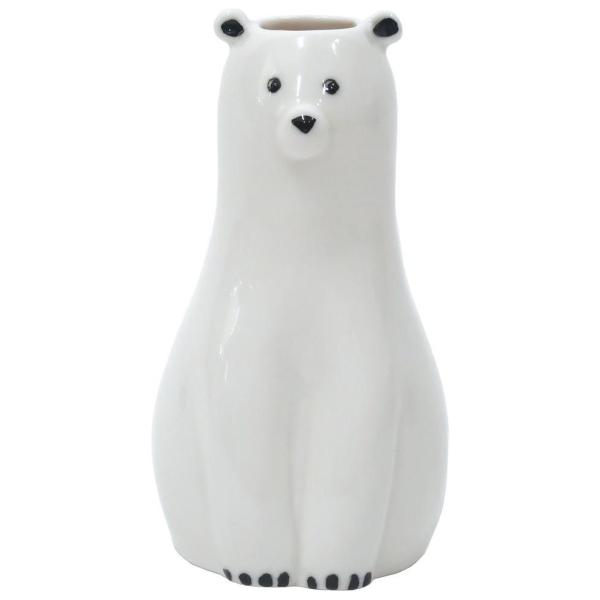 在庫状況：お取り寄せ/5日〜7日で出荷/※こちらの販売ページはフラワーベース、シロクマとなります◆日々の暮らしに癒やしのアイテムを◆ほっこり愛らしいアニマルモチーフ◆場所を選ばないコンパクトサイズ/[S92471A2C]