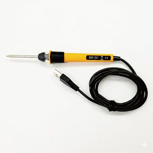 在庫状況：お取り寄せ//◆USB給電で使用できるコンパクトなはんだ付け工具◆電子工作や電気修理、模型製作などのDIY作業に最適で、ホビー用途から軽作業まで幅広く対応◆コンパクトで、ケーブル長1.25mで取り回しも良好/[RT14008SIL]