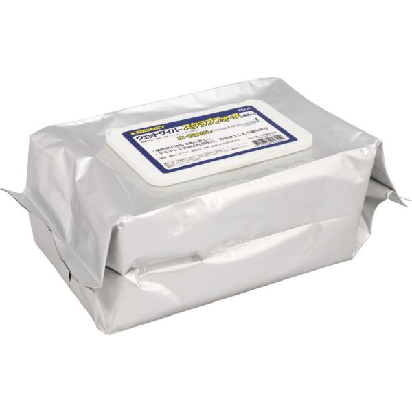 在庫状況：お取り寄せ/3日〜5日で出荷/◆水・石鹸無しで汚れをキレイに拭き取るウェットワイパー。◆油、グリス、汚泥、塗料、シリコンコーキング材等、様々な汚れに対応。◆洗浄液にはリモネンと界面活性剤の除去成分を配合しており、特殊加工した不織布...