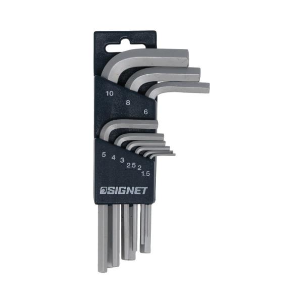 在庫状況：お取り寄せ/3日〜5日で出荷/※単品での販売は致しておりません。◆ホルダー付き。◆セット内容：六角レンチ：1.5・2・2.5・3・4・5・6・8・10mm/[35009シグネツト]