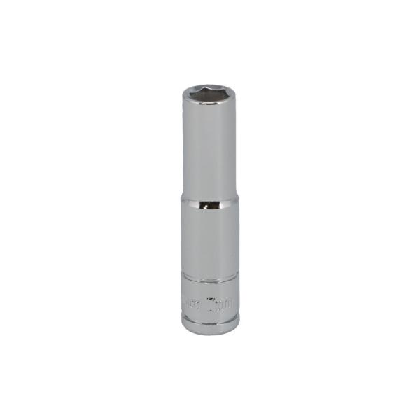 在庫状況：お取り寄せ/3日〜5日で出荷/◆ミラー仕上げのメッキが美しいディープソケット。◆ボルトの貫通したナットや、奥まった所での作業に最適。◆ボルト・ナットを傷めにくい面接触タイプ。/[11407シグネツト]