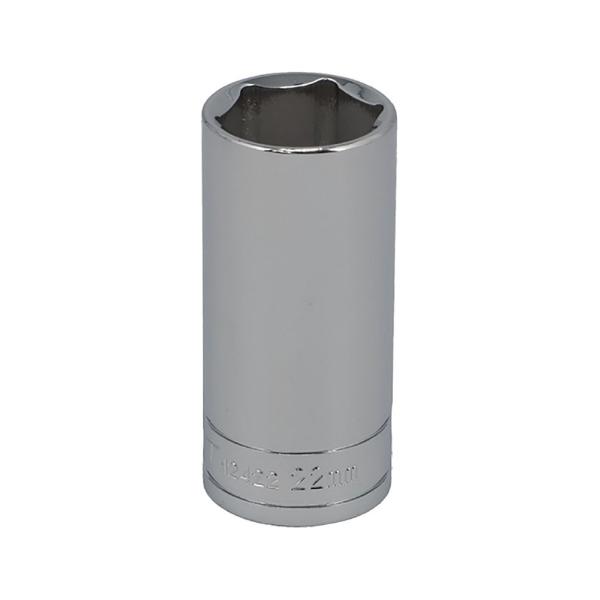 在庫状況：お取り寄せ/3日〜5日で出荷/◆ミラー仕上げのメッキが美しいディープソケット。◆ボルトの貫通したナットや、奥まった所での作業に最適。◆ボルト・ナットを傷めにくい面接触タイプ。/[12422シグネツト]