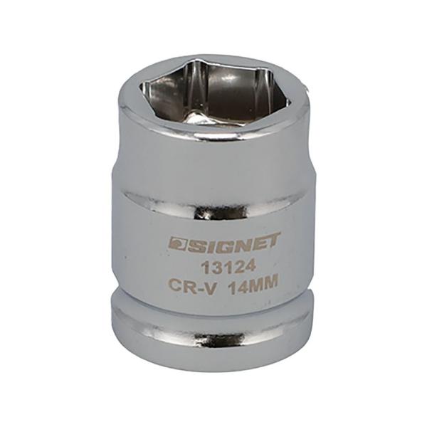 在庫状況：お取り寄せ/3日〜5日で出荷/◆ミラー仕上げのメッキが美しいショートソケット◆六角タイプ◆ソケットの全長はわずか28mm/[13124シグネツト]