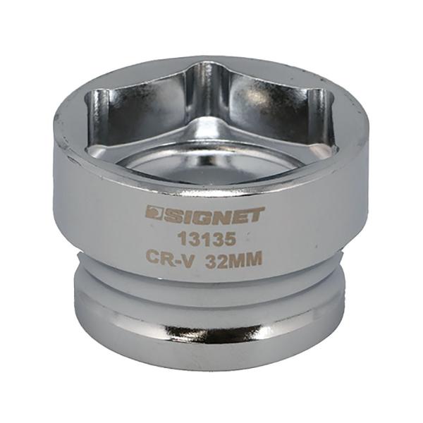 在庫状況：お取り寄せ/3日〜5日で出荷/◆ミラー仕上げのメッキが美しいショートソケット◆六角タイプ◆ソケットの全長はわずか28mm/[13135シグネツト]