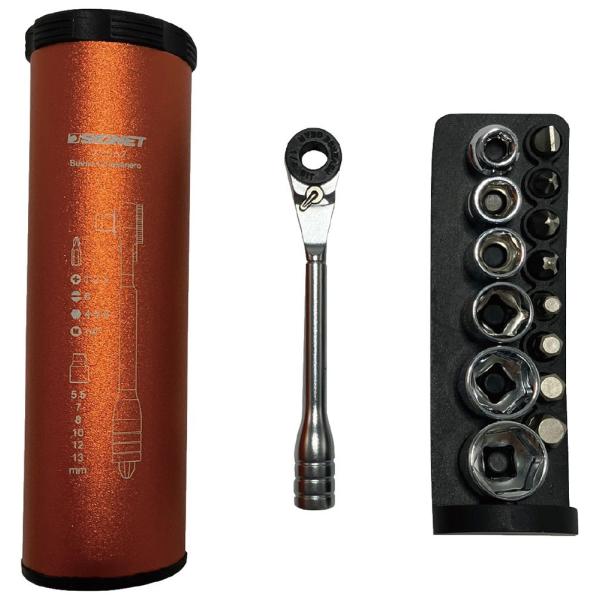 在庫状況：お取り寄せ/3日〜5日で出荷/◆DIYや自転車の車載工具に最適です。◆ミニラチェットセットがポップなカラーで登場します。◆手の平に収まるコンパクトサイズです。/[22062SIGNET]