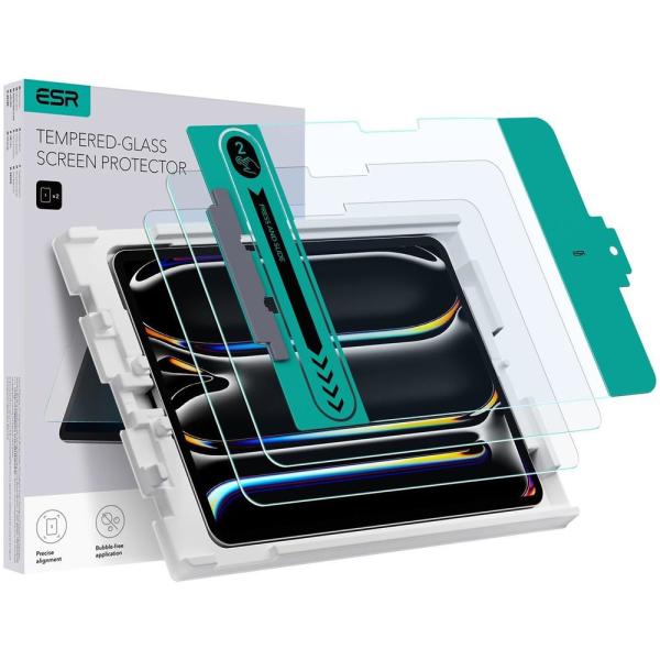 在庫状況：お取り寄せ/※対応機種をお確かめの上、ご購入下さい。※画像は使用イメージです。(iPad)、(Apple Pencil)は付属しておりません。◆iPad Pro 11インチ M4 (2024)専用 簡単貼り付けトレイ付き強化ガラス...