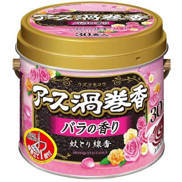 在庫状況：在庫あり/※仕様及び外観は改良のため予告なく変更される場合がありますので、最新情報はメーカーページ等にてご確認ください。◆煙の刺激が少ない(メーカー比)バラの香り。■販売名：アース渦巻 GT1■商品区分：防除用医薬部外品■容量：3...
