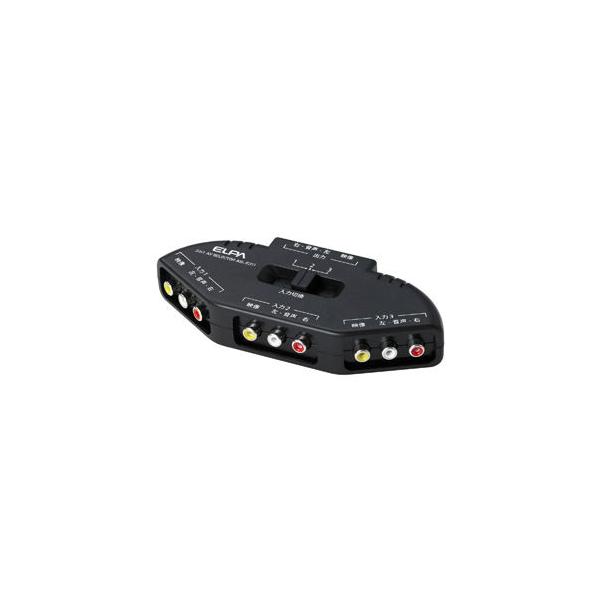 在庫状況：お取り寄せ/3日〜5日で出荷/◆ビデオやテレビゲーム機など3台の機器の入力切換が可能 ◆プラグの抜き差しがしやすい扇形 ◆電源不要/[ASLE311]