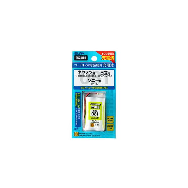 在庫状況：お取り寄せ/お届け：2〜3ヶ月/◆すぐに使える充電済◆自己放電を抑制◆安全装置内蔵/[TSC081]