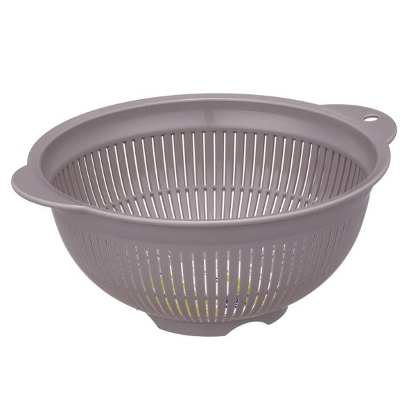 在庫状況：お取り寄せ/2023年10月 発売/◆直径約24cmのザル。◆電子レンジに使用可能◆野菜を茹でたり、冷凍した食品の解凍、豆腐などの水切りと用途が広がります。/[K1333BG]