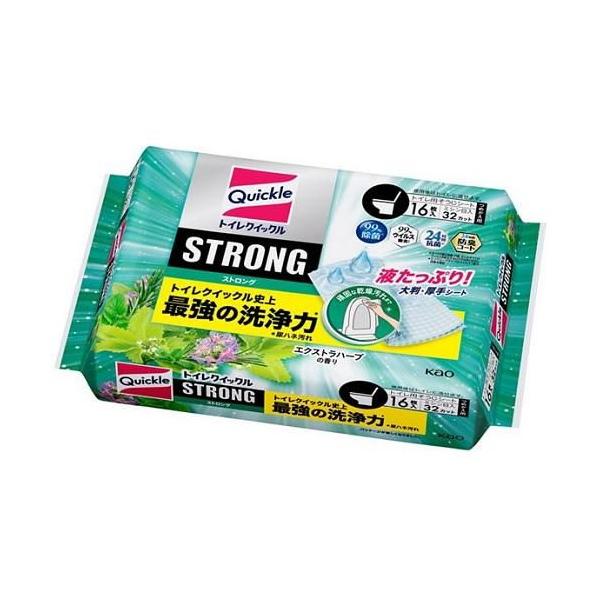 在庫状況：お取り寄せ/7日〜10日で出荷/※仕様及び外観は改良のため予告なく変更される場合がありますので、最新情報はメーカーページ等にてご確認ください。液たっぷり大判・厚手シートでトイレすっきり◆トイレクイックル史上　最強の洗浄力*!◆液量...