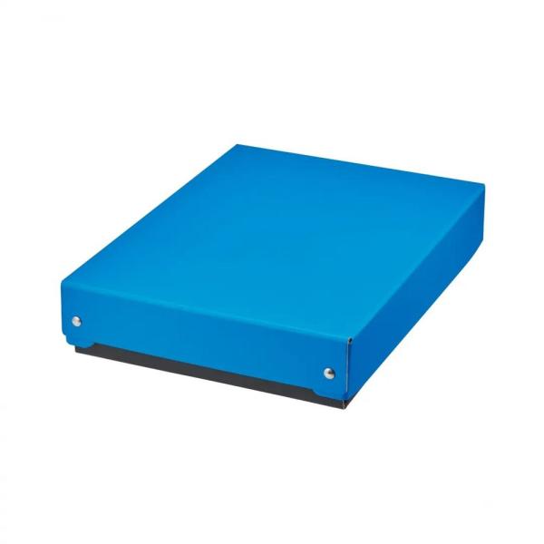 在庫状況：お取り寄せ/お届け：2〜3週間/◆学校机にぴったり!机からはみ出ない◆丈夫な紙製(プラ製でないので割れにくい)◆鉛筆で書ける名前シール付き/[BX010BL]