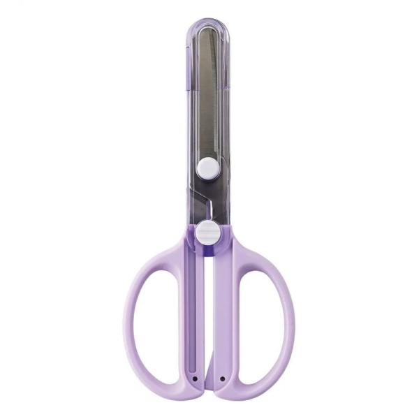 在庫状況：お取り寄せ/お届け：2〜3週間/◆安全、キャップをなくさない一体型スライドキャップ◆牛乳パックやペットボトルがサクサク切れる◆刃先が丸くて安全・名前シール付/[SS122PU]