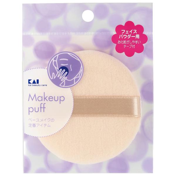 在庫状況：お取り寄せ/3日〜4日で出荷/◆粉含みの良いパウダー用パフ◆お化粧がしやすいテープ付き/[HL0351]