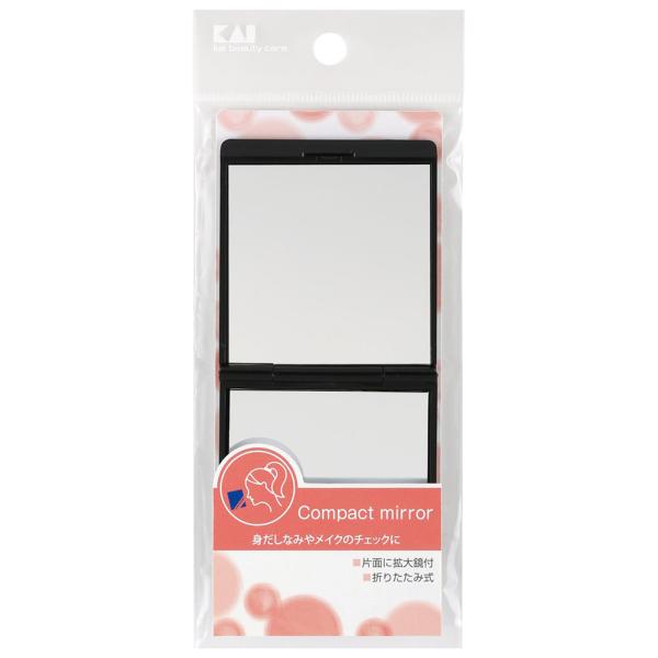 在庫状況：お取り寄せ/3日〜4日で出荷/◆コンパクトなサイズで携帯に便利な両面ミラー◆拡大鏡付き/[HL0523]