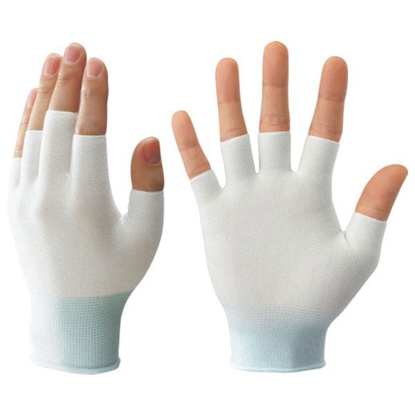 在庫状況：お取り寄せ/取引先在庫あり3日〜5日で出荷/◆指先部分をカットして作業しやすい下ばき手袋です。◆長繊維を使用しているため、手袋からのホコリや糸くずの発生を抑えます。◆用途：手袋の下ばきに/[B0950シヨワグロブ]