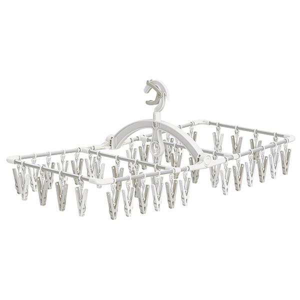 在庫状況：お取り寄せ/7日〜10日で出荷/2025年04月 発売/※画像はイメージです。◆お洗濯のラクがいっぱいの洗濯ハンガーです。◆ピンチが360度自由に回転◆フック部は、掛けるだけで竿をつかむイージー構造です。/[20330トウワ]