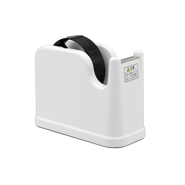 在庫状況：お取り寄せ/2013年07月 発売/※テープは付属していません。別売りとなります。◆シンプルで丸みのあるデザインの軽量テープカッター◆約690gの軽量ボディー◆底面には滑り止めの粘着シート付き/[NTC201W]