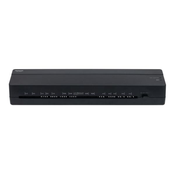 在庫状況：お取り寄せ/◆簡単操作のラミネータ◆75μm、100μmフィルム対応◆つまったフィルムが取り除けるローラーフリー機能付/[HEL04A3BK]