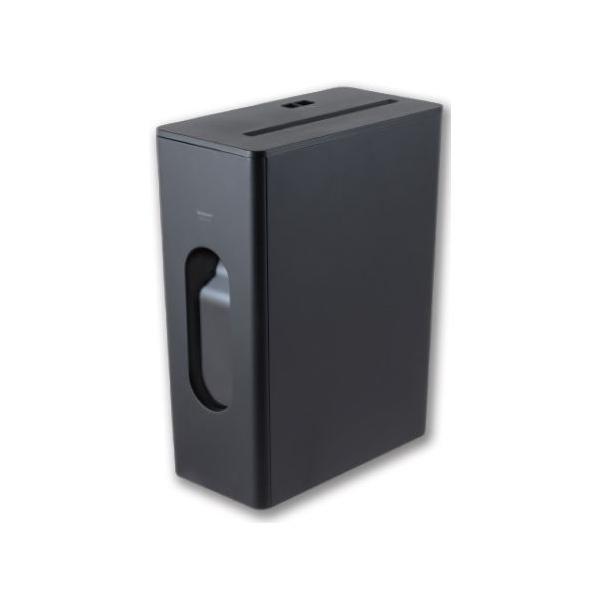 在庫状況：お取り寄せ/◆裁断音が静かで、スリムタイプ◆引出式ダストボックスのクロスカットシュレッダ/[HES110BK]