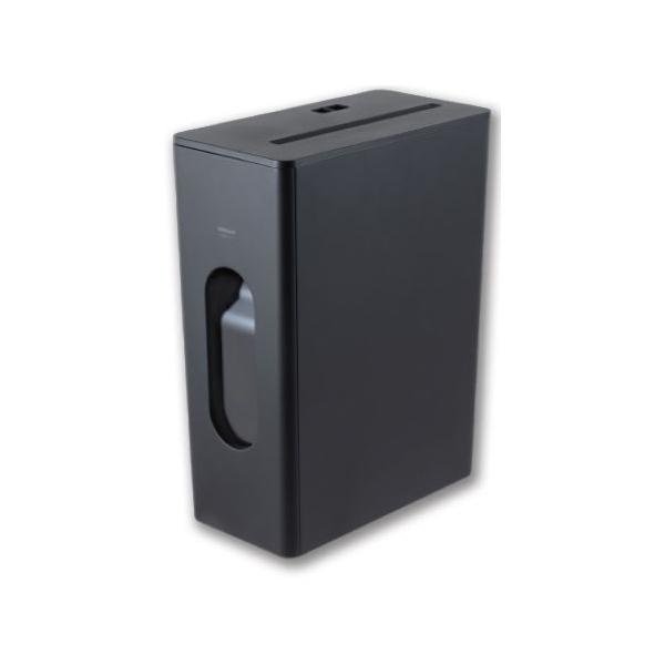 在庫状況：お取り寄せ/◆裁断音が静かで、スリムタイプ◆引出式ダストボックスのハイセキュリティタイプのマイクロカットシュレッダ/[HES111BK]