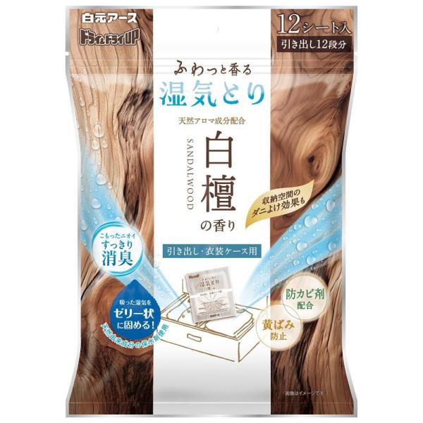 在庫状況：お取り寄せ/お届け：1〜2週間◆※仕様及び外観は改良のため予告なく変更される場合がありますので、最新情報はメーカーページ等にてご確認ください。◆吸った湿気をゼリー状に固め、こもったニオイを白檀の香りでさわやかにします。◆消臭・防カ...