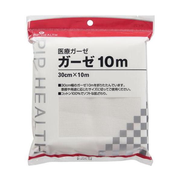 在庫状況：お取り寄せ/お届け：1〜2週間◆※仕様及び外観は改良のため予告なく変更される場合がありますので、最新情報はメーカーページ等にてご確認ください。◆衛生用品として使用可能。◆コットン100％使用。■サイズ：10m/[イリヨウガゼ10MN]